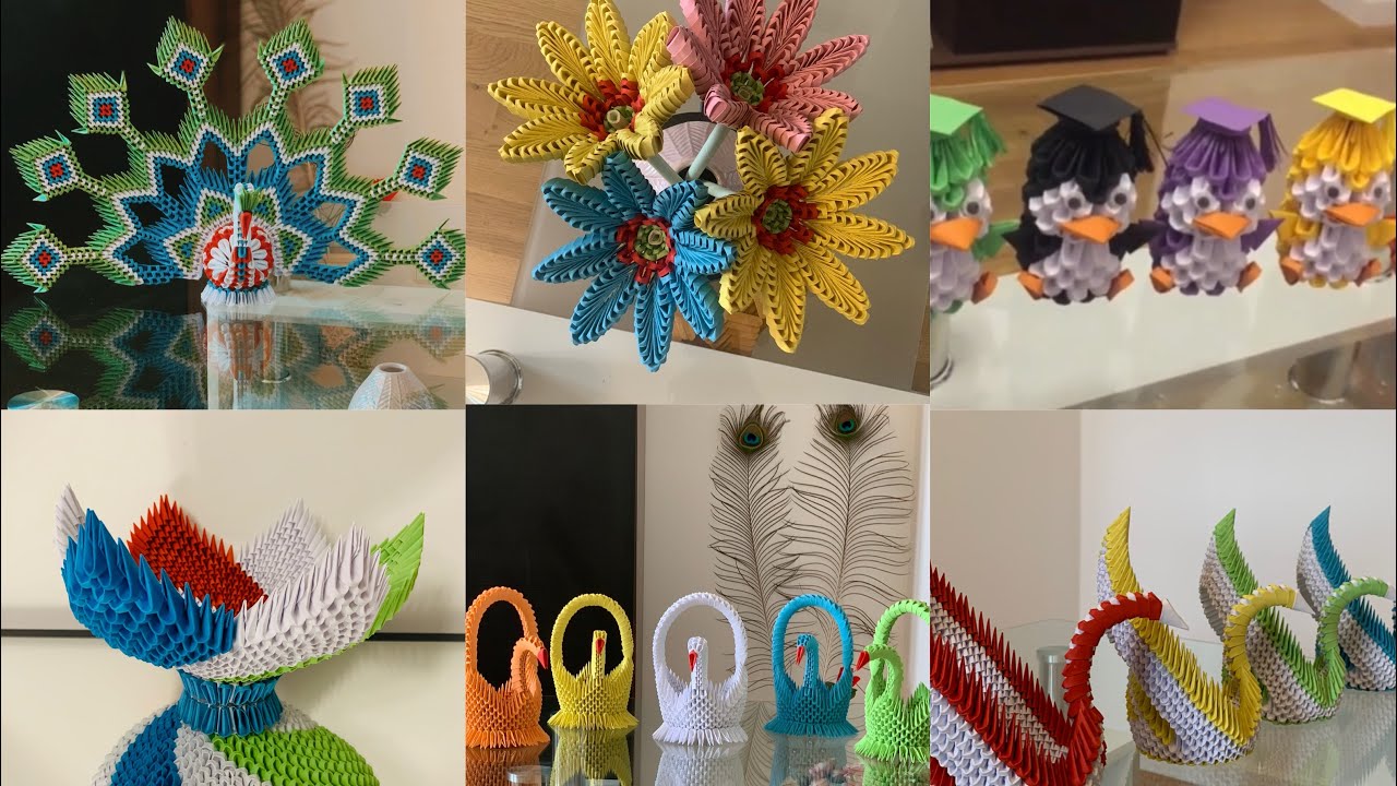 3d Origami Tutorial | 3d Origami paper swan | - YouTube