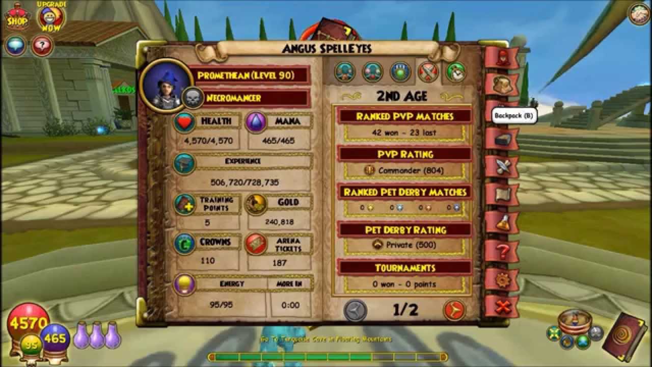 Wizard101 - Necromancer Gear lvl 90 - YouTube