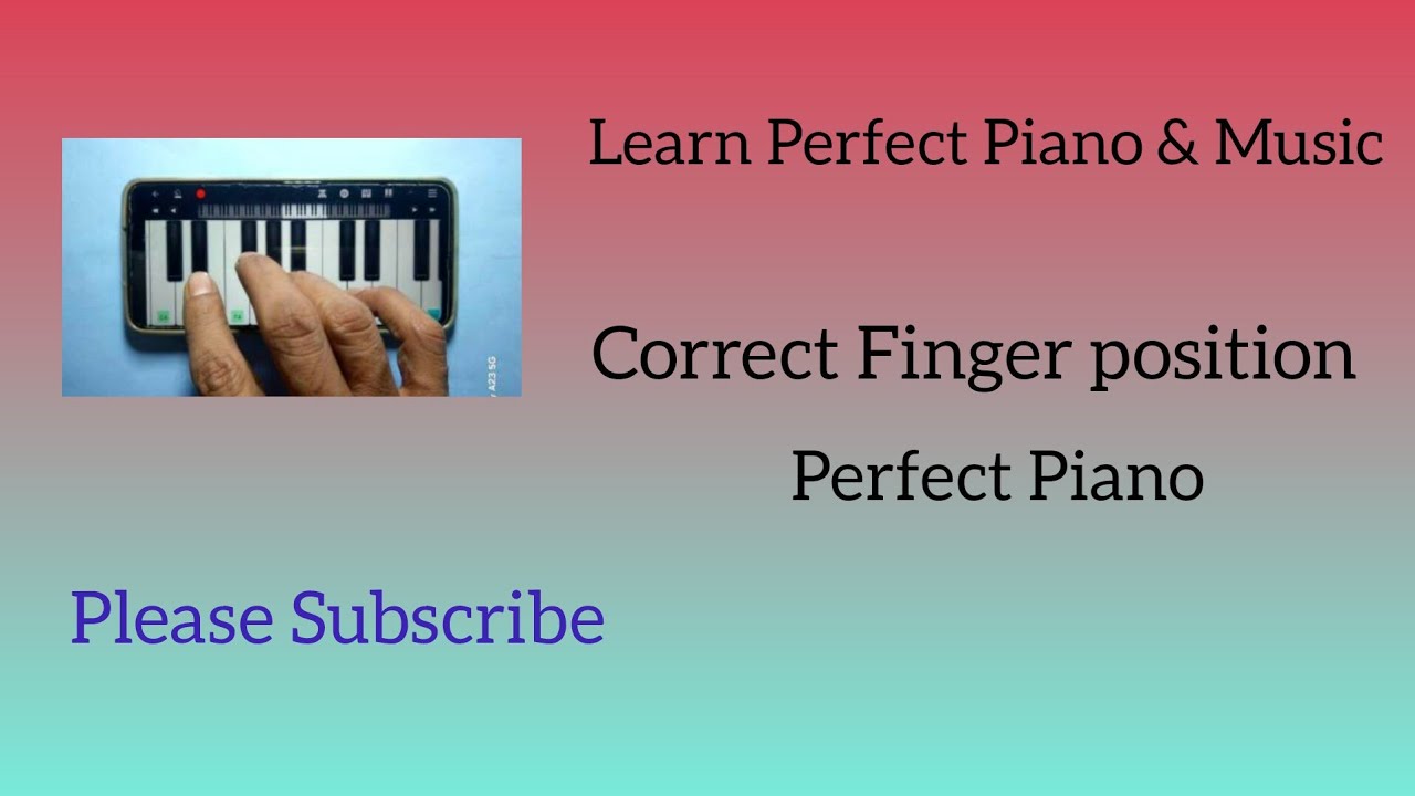 Piano correct finger position | piano finger technique | For beginners ...