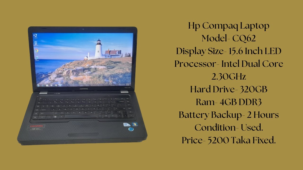 Hp Dual Core-Used laptop-320GB HHD-4GB Ram - YouTube