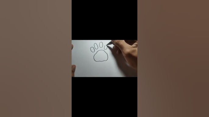 how to draw rabbit paw prints