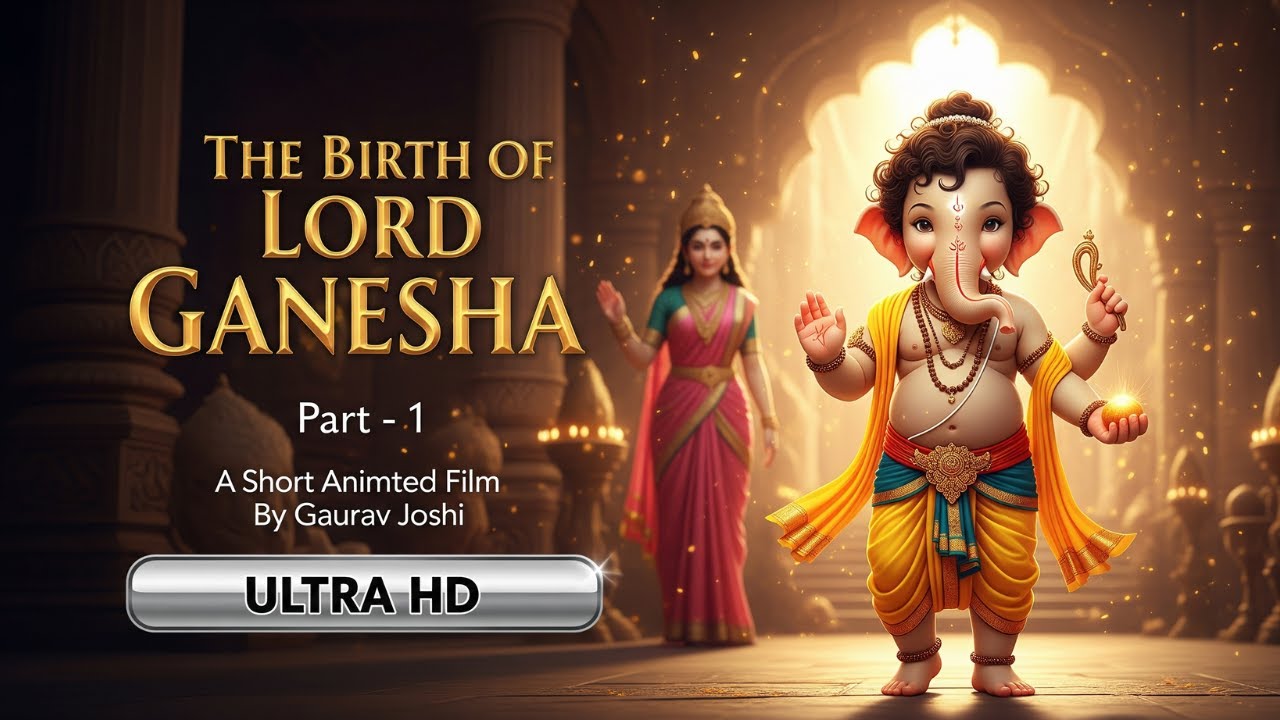 The Birth Of Lord Ganesha - Part 1 | A Short Animated Film | Mahadev ...