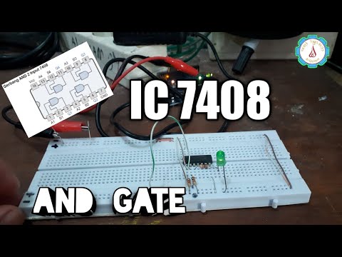 Ptaktek Gerbang Logika AND IC 7408 - YouTube