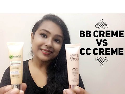 BB Creme VS CC Creme | Garnier BB Creme Vs Lakme CC Creme - YouTube