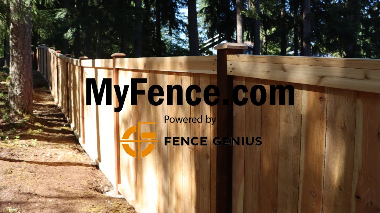 Estate Style Cedar Fence: Seamless Contour-Following Installation ...