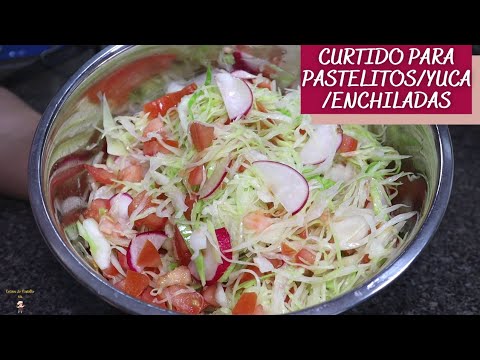 Curtido (De Repollo/Col) A Mi Estilo Para Pastelitos/Yuca/Enchiladas ...