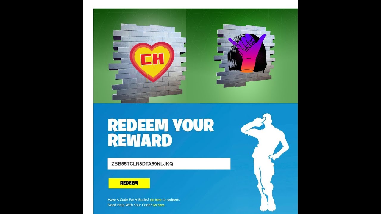 Redeem Your Fortnite Reward Code For an In Game Item!! - YouTube