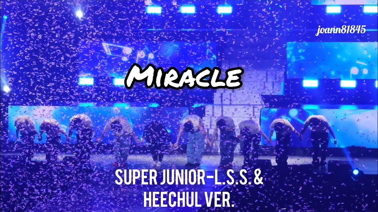 240420 Super Junior-L.S.S. & Heechul -THE SHOW :Thee Guys in TAIPEI -Miracle-韓繁中字 - YouTube Music