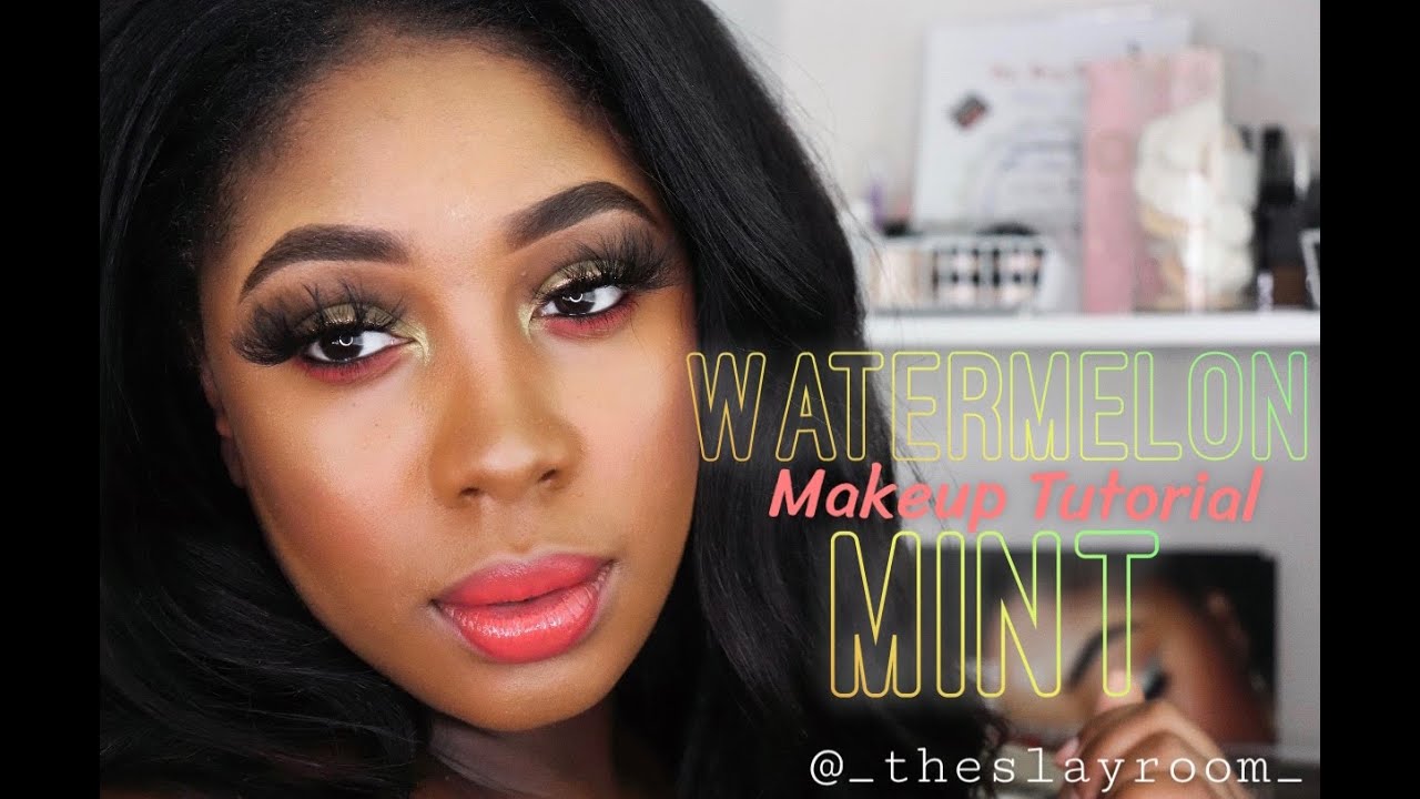 Watermelon Mint Makeup Tutorial - YouTube