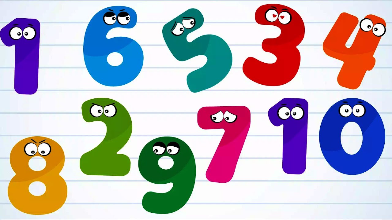 1 To 10 Numbers | Number Names 1 to 10 | 10 Little Numbers | Beginners ...