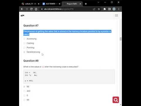 0x05 . C - Pointers, arrays and strings Quiz - YouTube