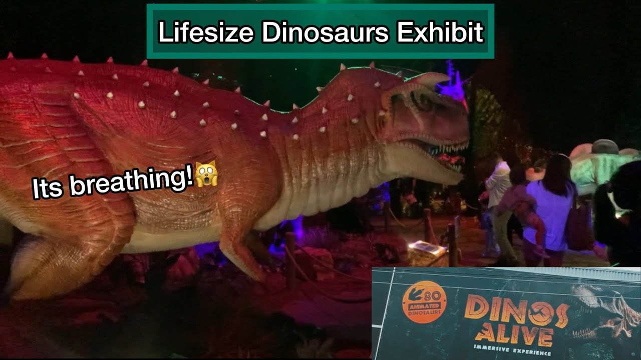 Dinos Alive experience! Lifesize Dinosaurs Exhibit Melbourne - YouTube