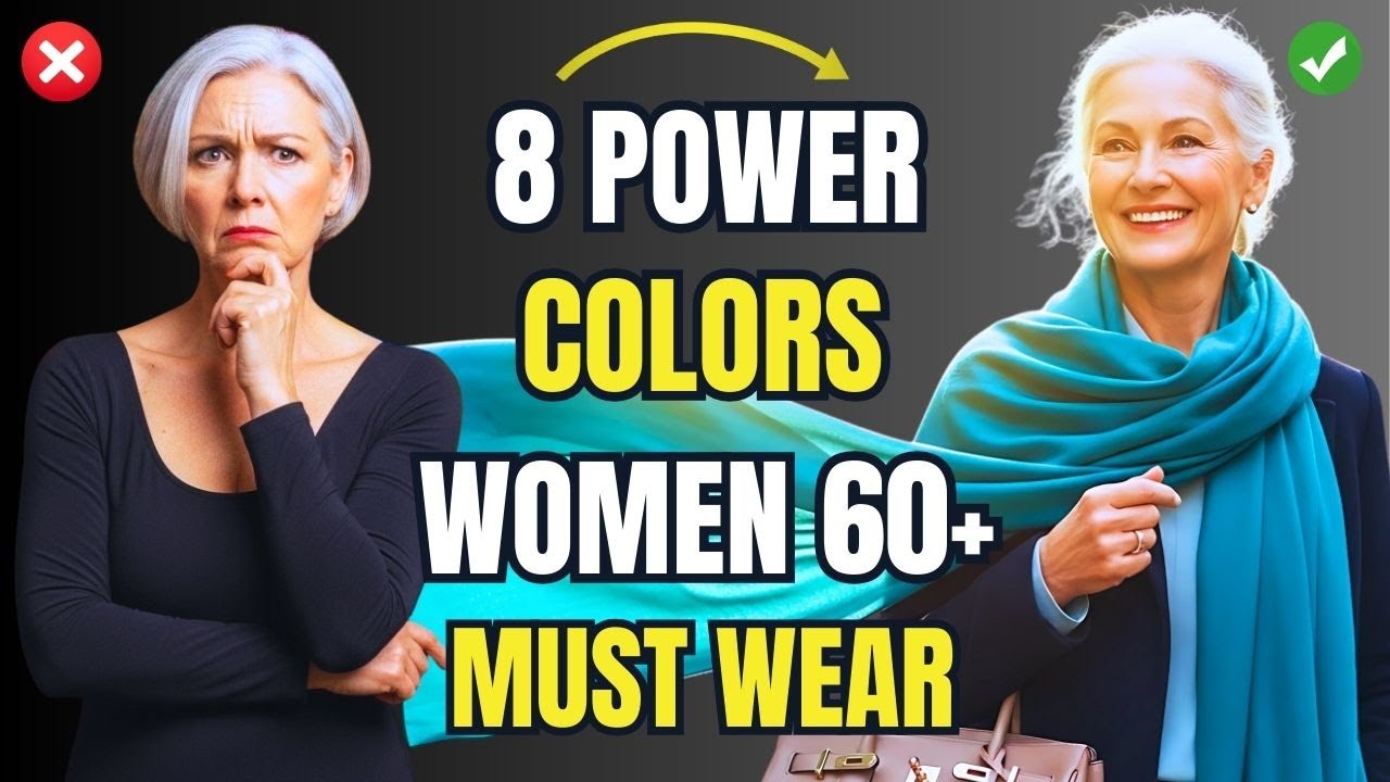 8 Power Colors Every Woman Over 60 Must Wear to Look Stunning - YouTube
