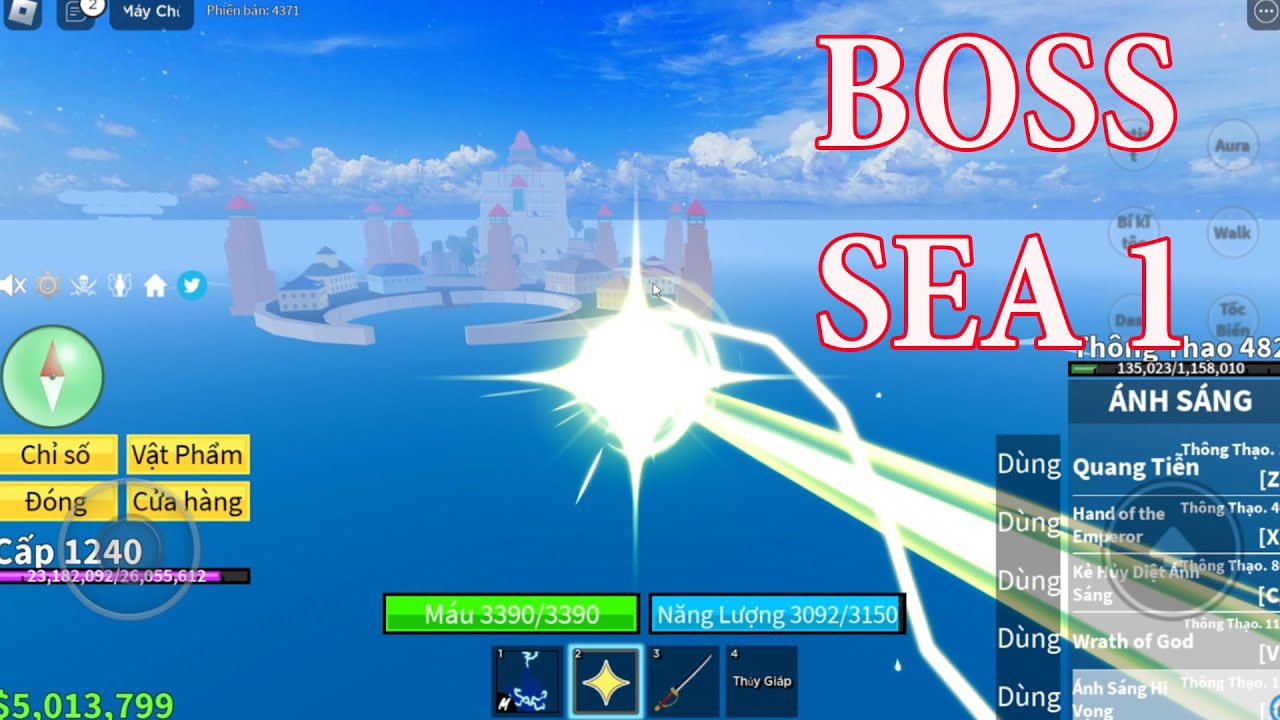 Blox Fruits Đánh Tất Cả Các Boss Ở Sea 1 - YouTube