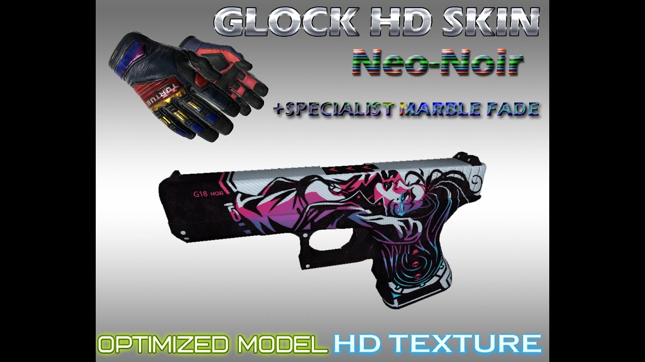 HD GLOCK Neo-Noir Marble Fade Specialist - YouTube