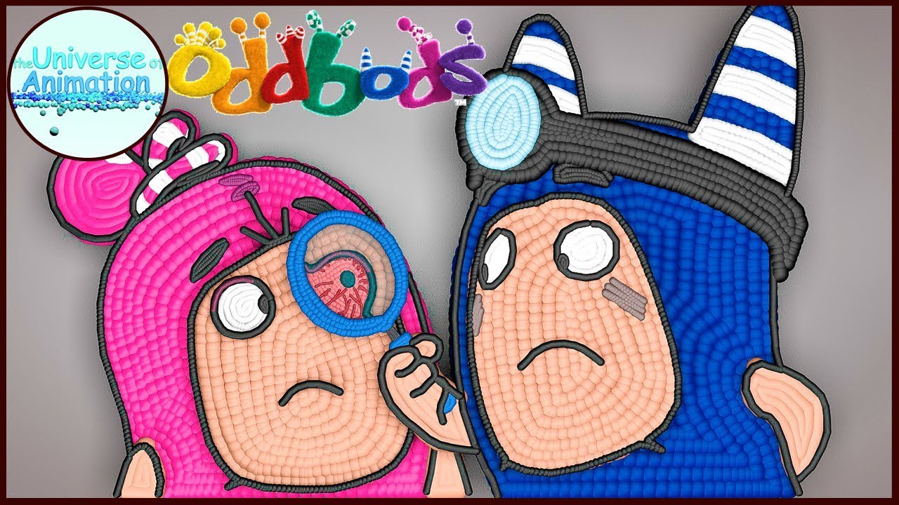 Oddbods Newt's Pink Eye at local clinic Pogo Doctor 3D Balls Animation ...