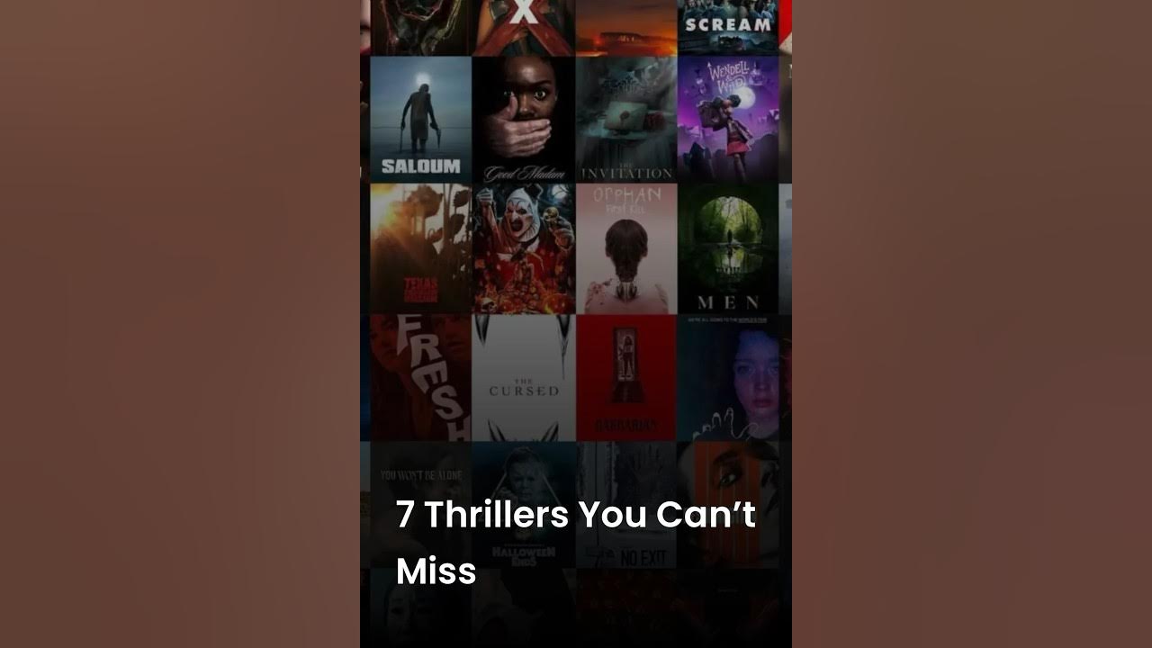 7 Thrillers you can’t miss #mustwatchmovies #thrillermovies # ...