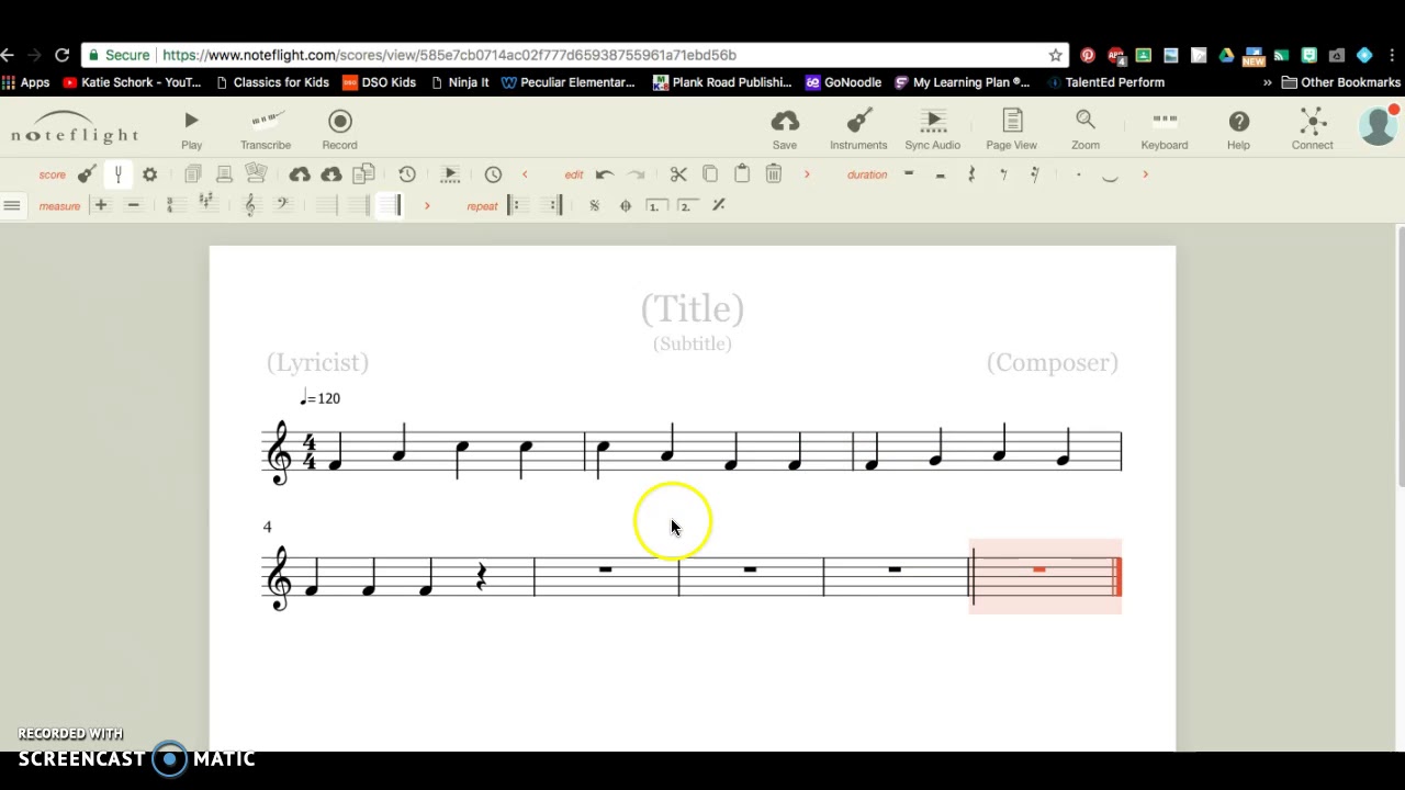 Noteflight D.C. al Coda - YouTube