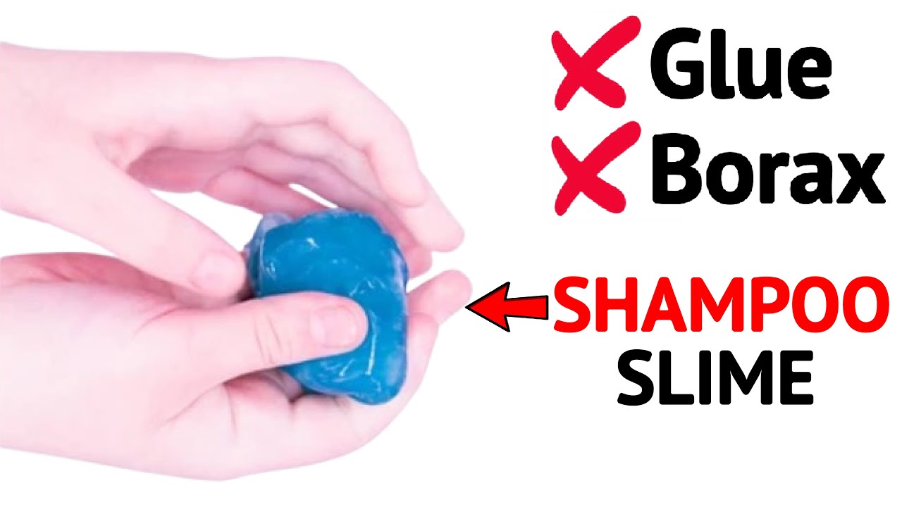 How to make a Shampoo slime ASMR/homemade slime without glue borax ...