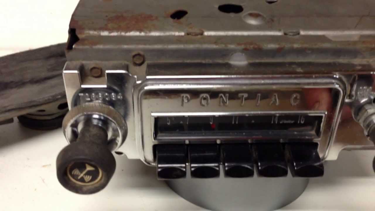 1966 Pontiac GTO, LeMans & Tempest AM Radio - YouTube