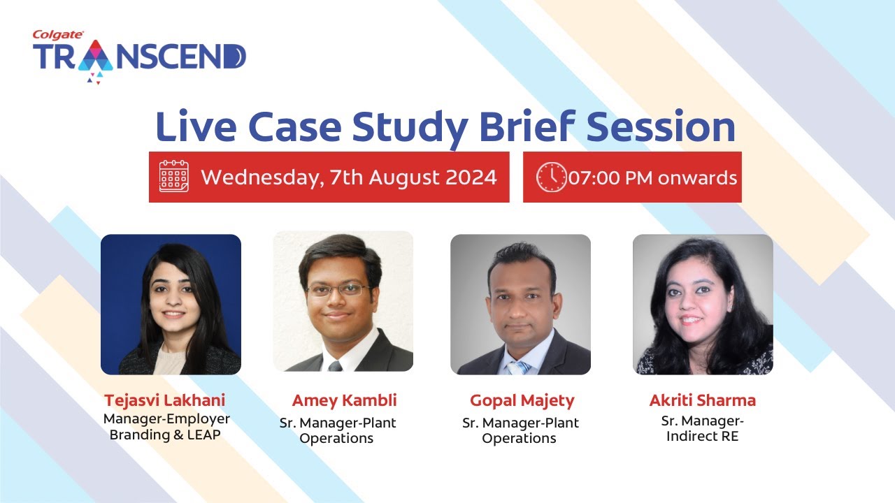 Colgate Transcend 2024 Live Case Study Brief Session - YouTube