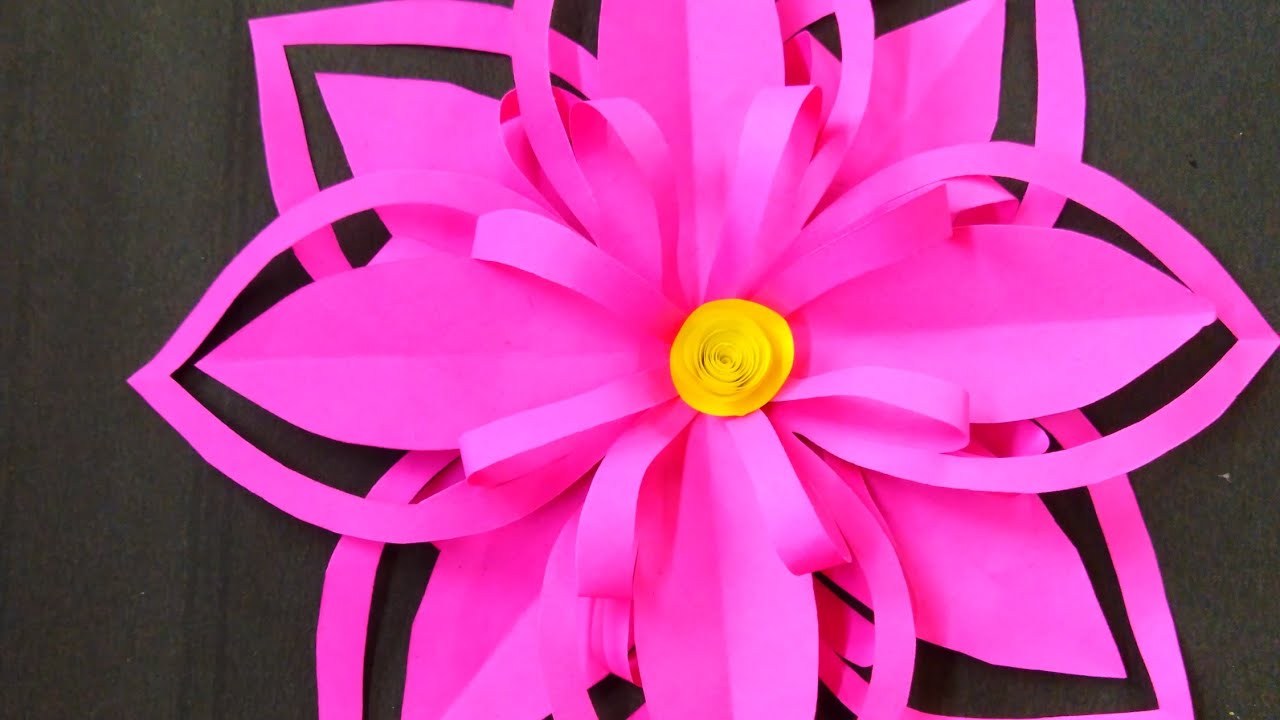 DIY/Flower Making Idea/How to make Paper Flower🌺/Easy And Quick Paper ...