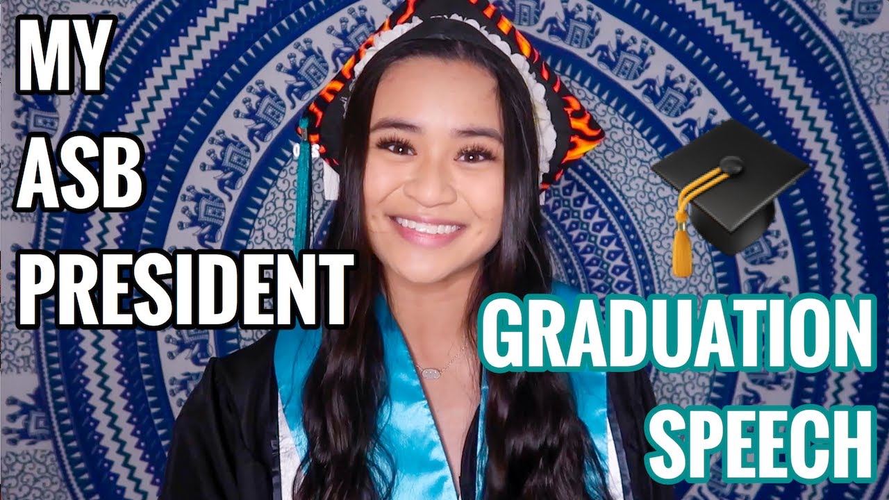 MY ASB PRESIDENT VIRTUAL GRADUATION SPEECH! - YouTube