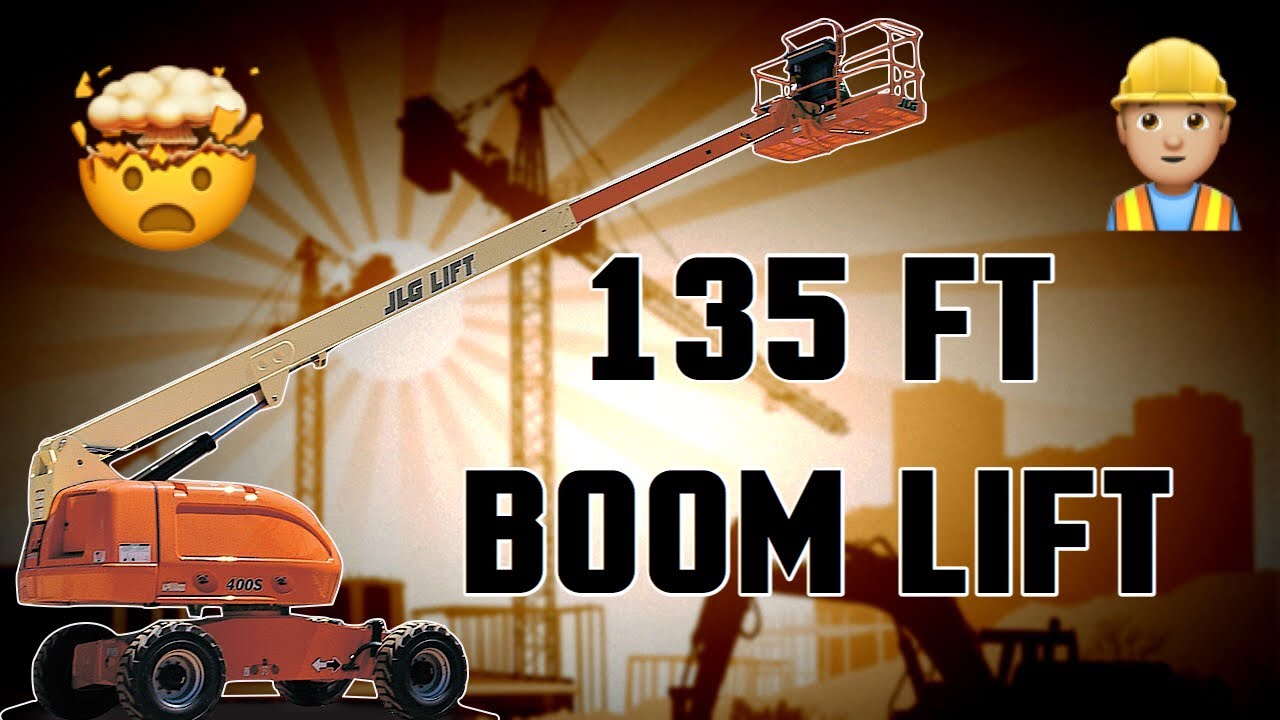 Crazy 135 ft Boom Lift - YouTube