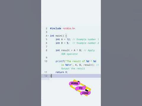 C programming / program bit wise operator - YouTube