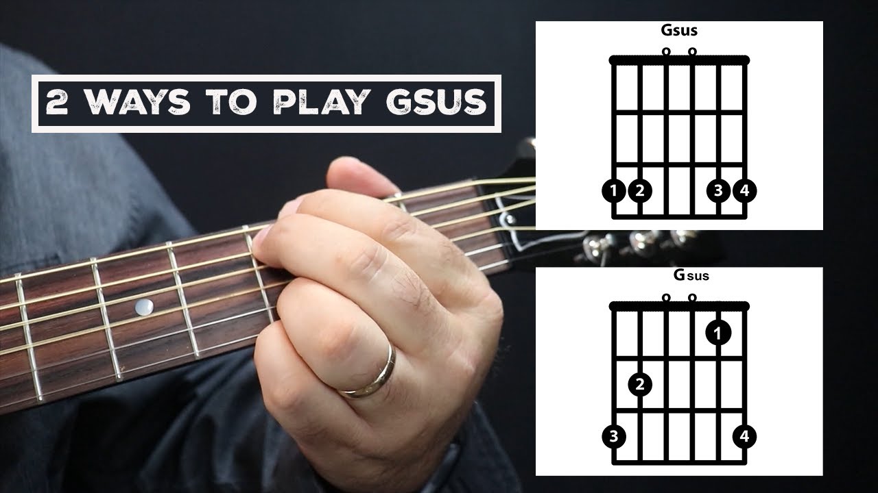 2 ways to play a Gsus Chord on Guitar - YouTube