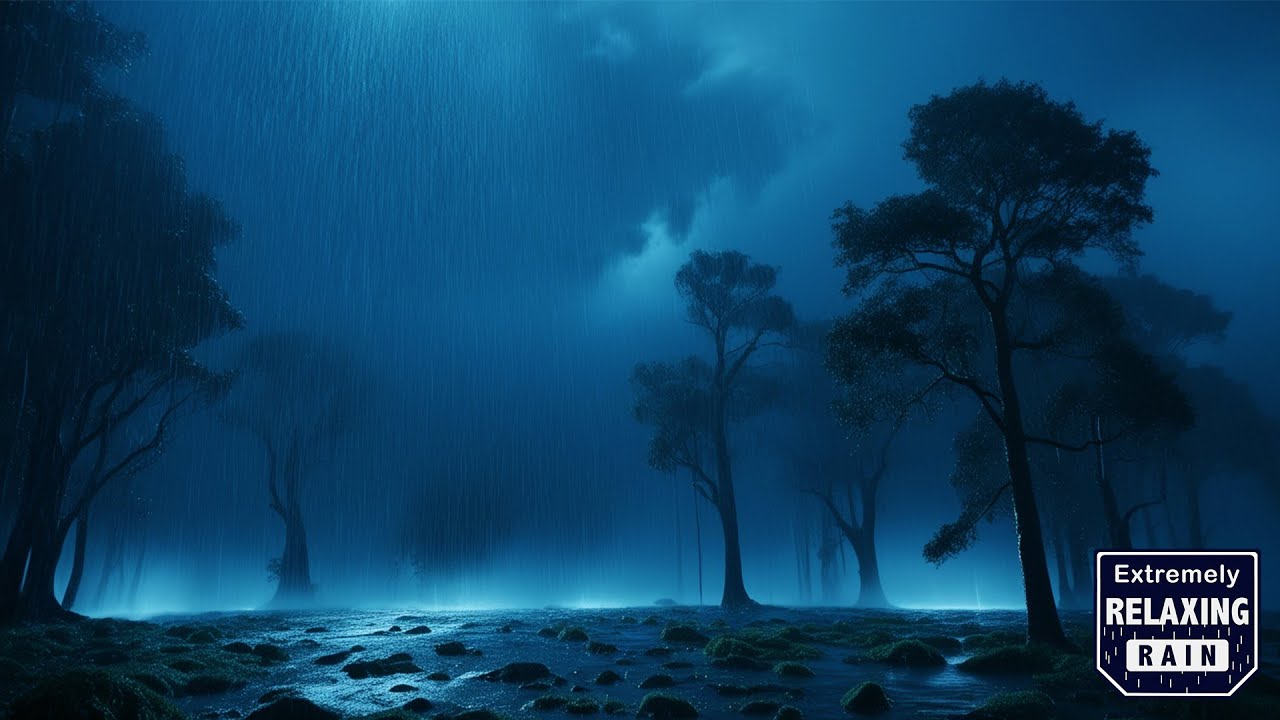PEACEFUL RAIN SOUND to Fall Asleep Deeply (NO ADS) Extremely Relaxing ...