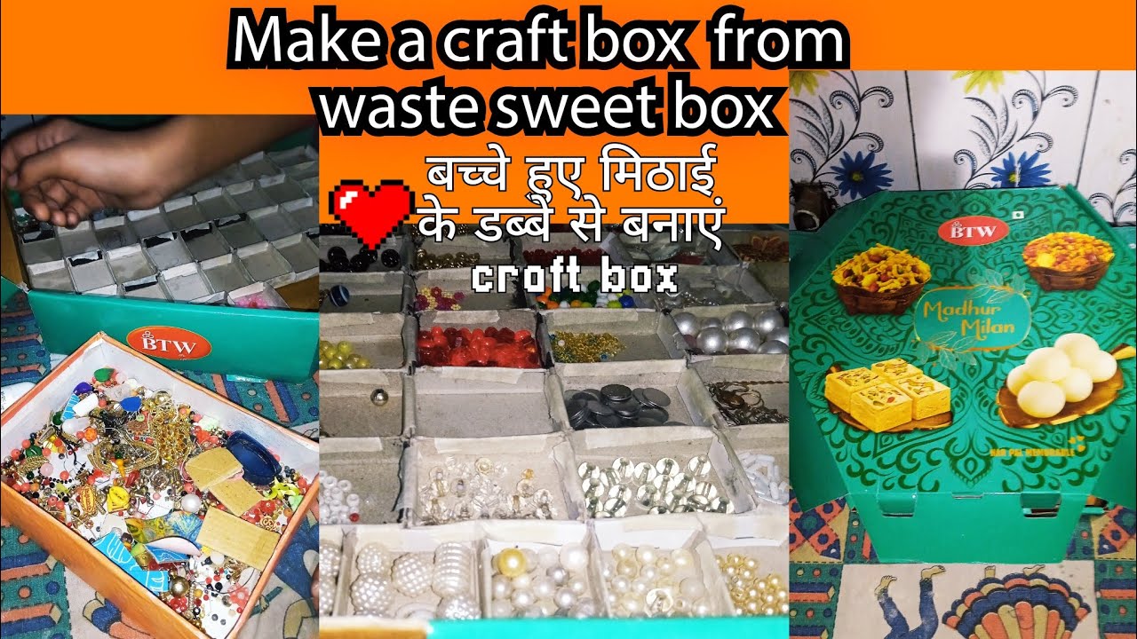 Sweet box reuse idea 💡 craft box from waste sweet box#diycraftideas ...