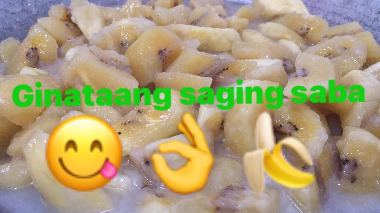 GINATAANG SAGING SABA/EASY WAY - YouTube