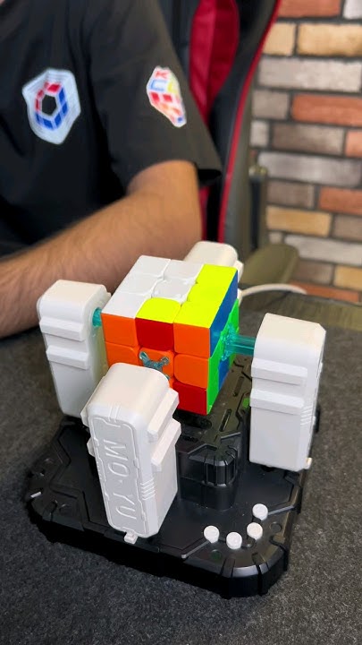 Racing with Rubik's Cube Robot 😱! - YouTube