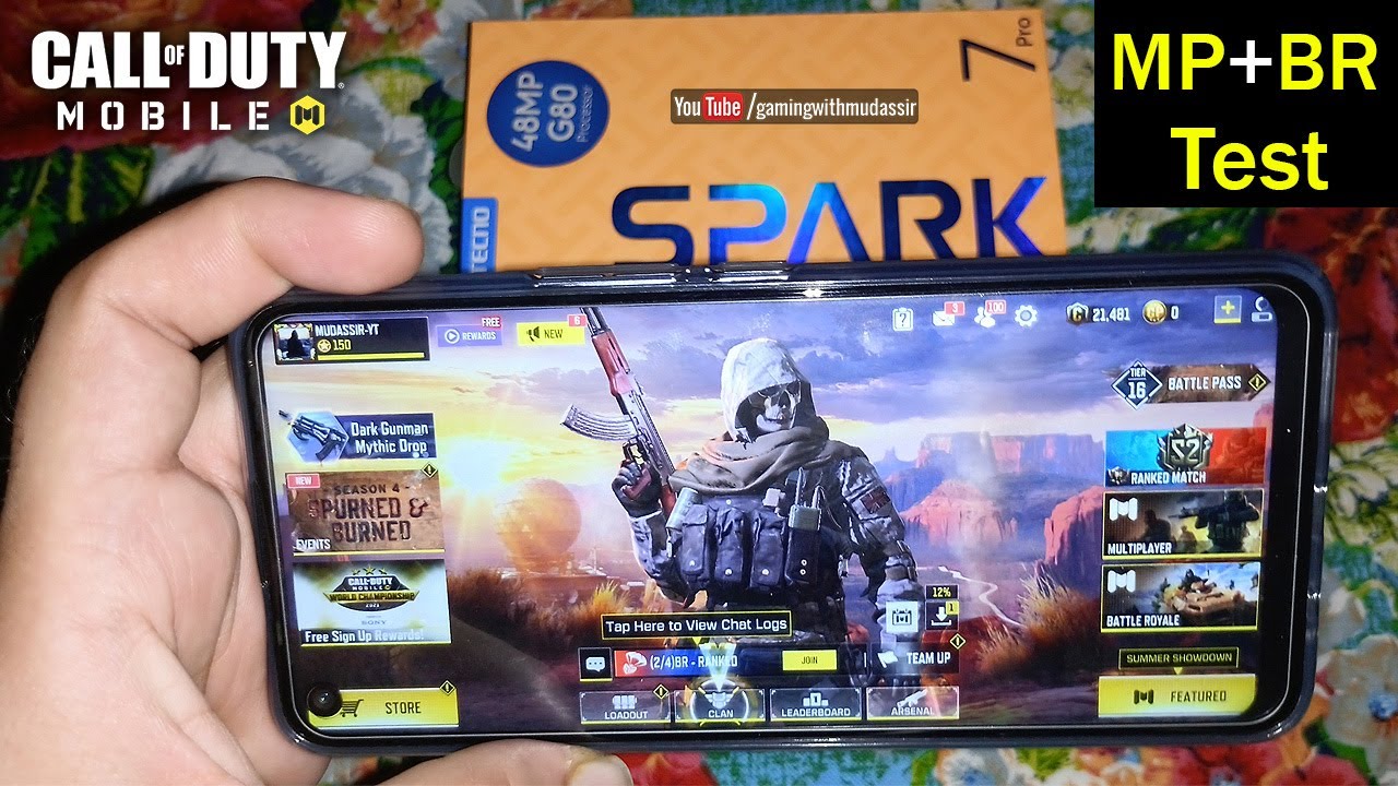 Tecno Spark 7 Pro Gaming Review | Call Of Duty Mobile MP & BR Test ...