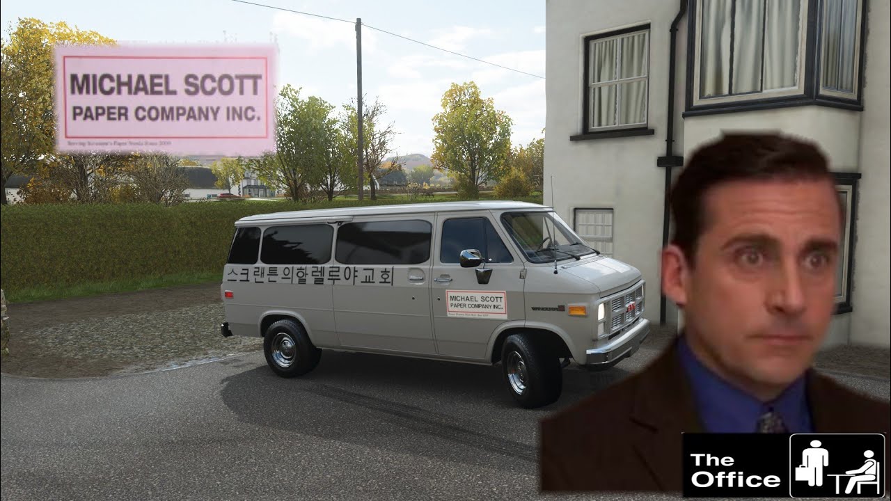 Michael Scott paper company van in FH4 - YouTube