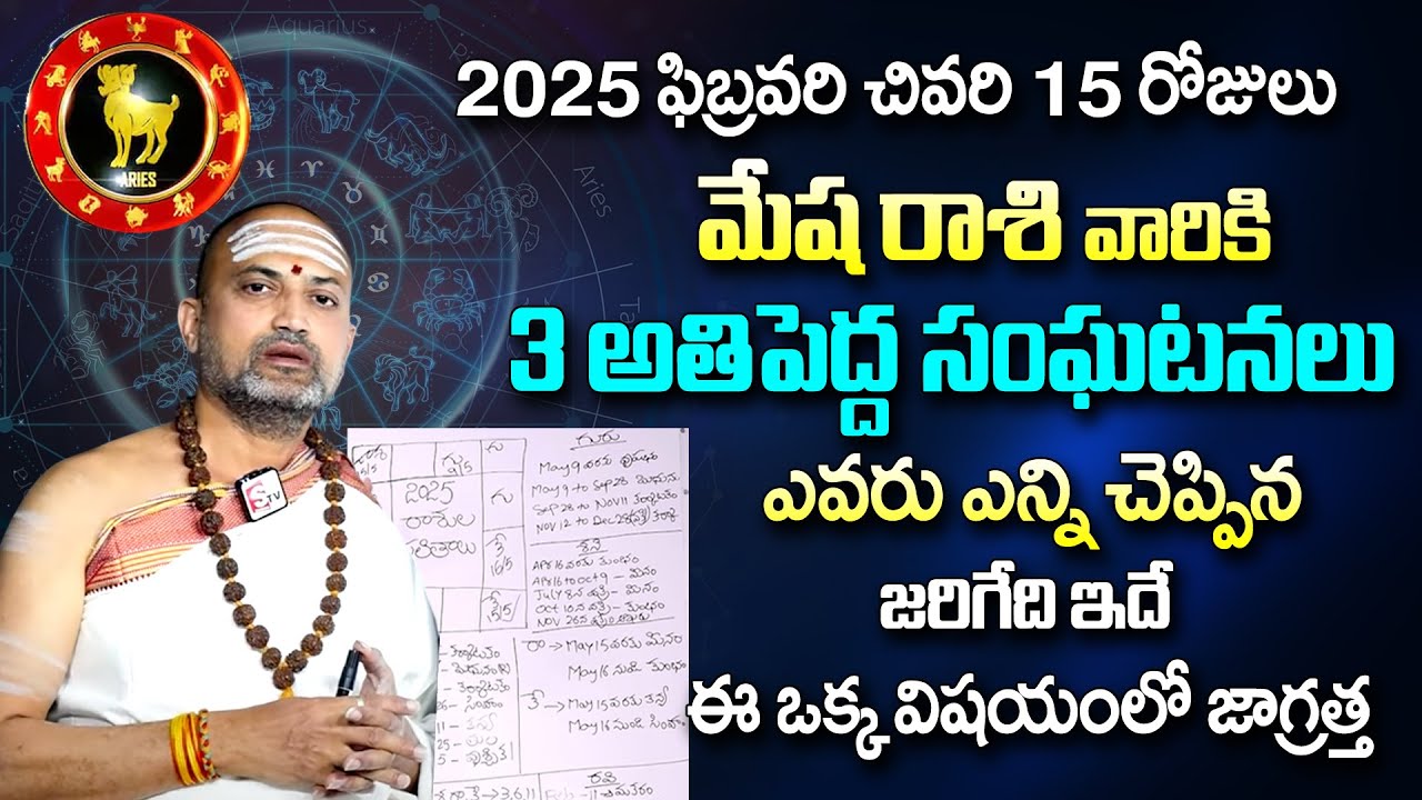 Mesha Rasi 2025 February Rasi Phalithalu | Aries Horoscope ...