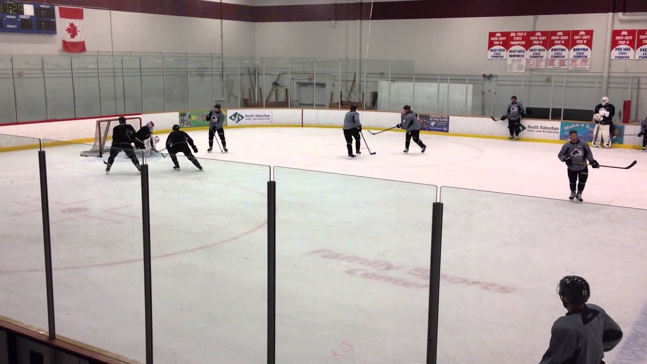 2014 Avs Camp Day 3: Pros running drills - YouTube