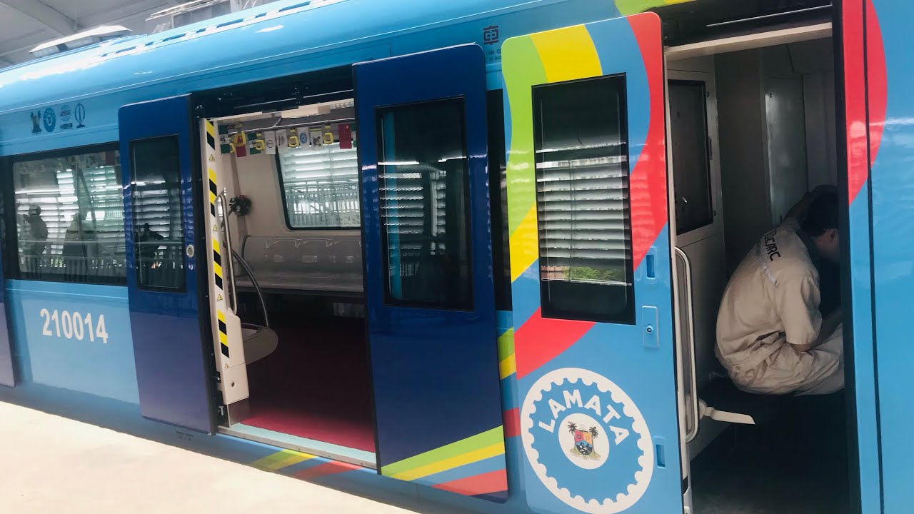 LAMATA: LAGOS BLUE RAIL LINE PASSENGERS TEST OPERATION - YouTube