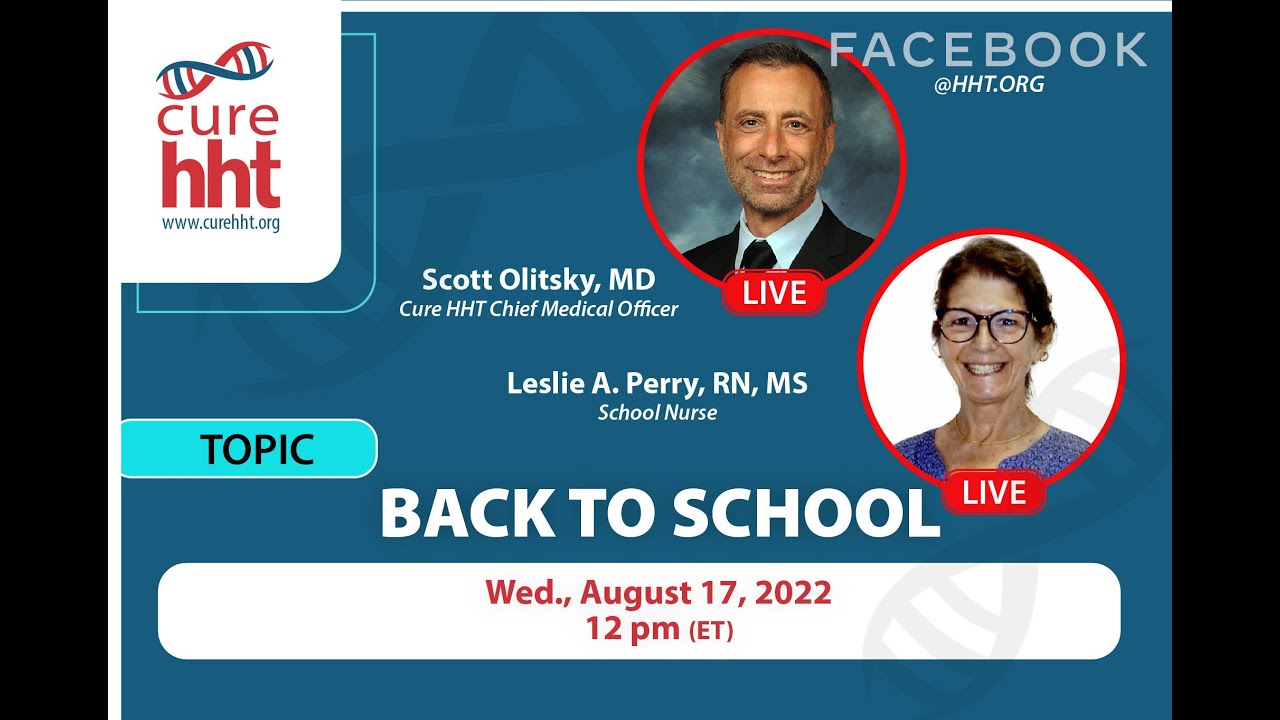 Back to School (tips for parents of children with HHT) - YouTube