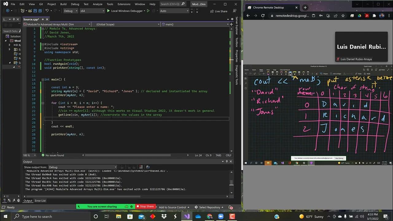 CSCI 001 Intro to Programming C++, Module 7a: Adv. Arrays and String Parsing - YouTube
