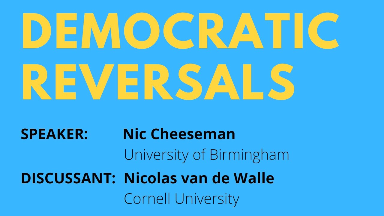 Democratic Reversals in Southern Africa? IDCPPA Webinar with Nic ...