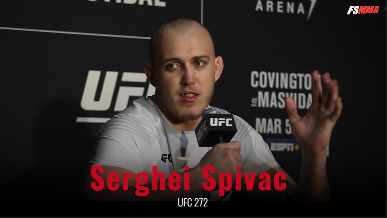 Serghei Spivac UFC 272 full post-fight interview - YouTube