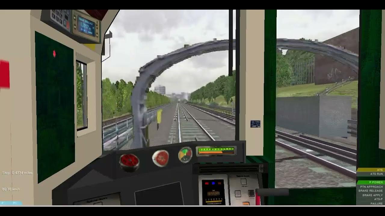 OpenBVE Central line Ruislip Gardens - Perivale - YouTube