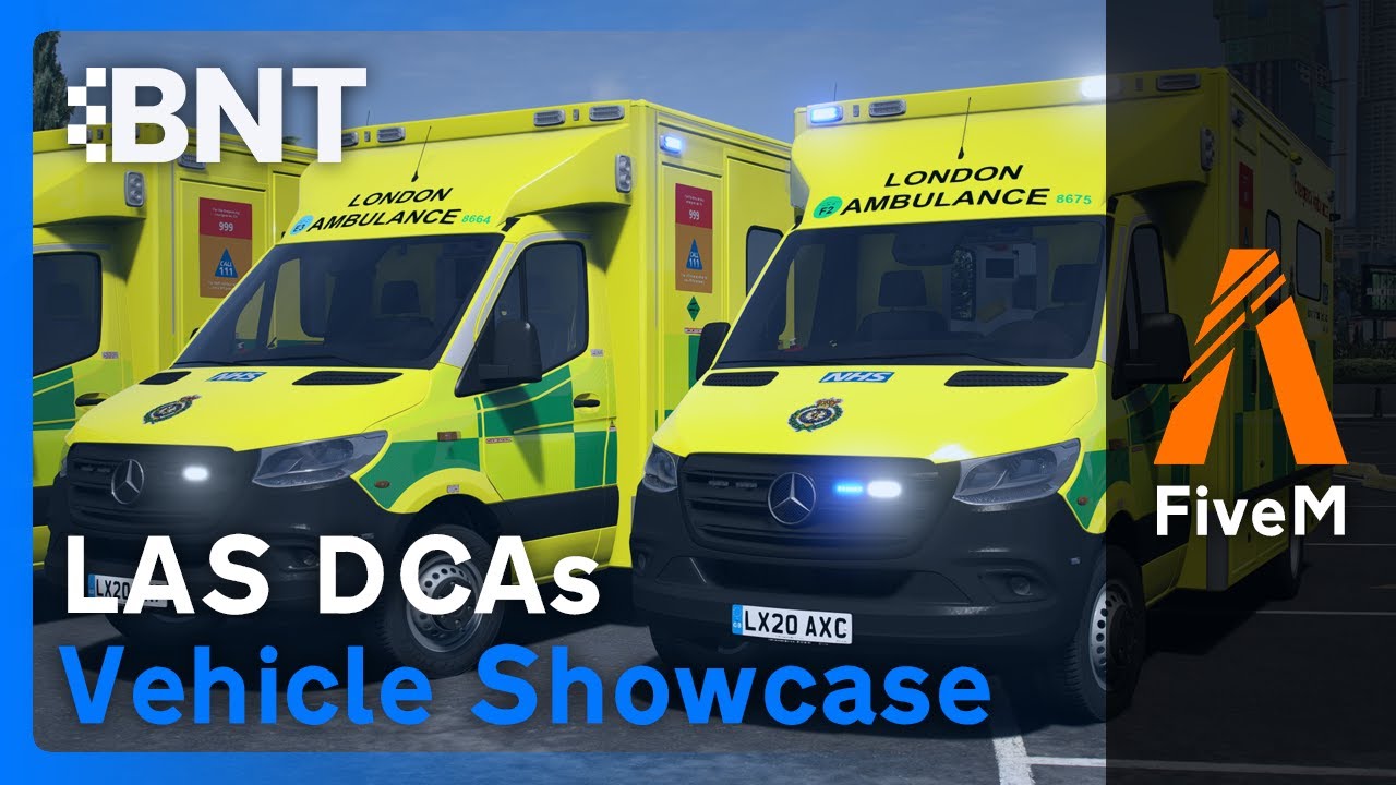LAS Double Crewed Ambulances (DCAs) Vehicle Pack Showcase - YouTube