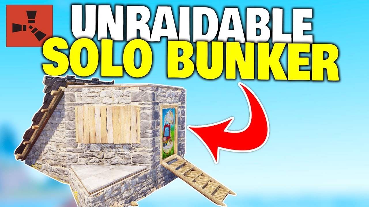I Lived in an Unraidable 1x1 Solo Bunker Base for 4 Days - Rust - YouTube
