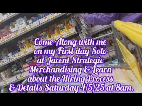 My First day Solo at Jacent Strategic Merchandising Saturday 4/5/25 at ...