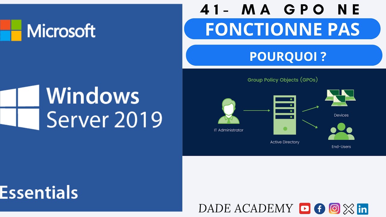 44-Formation Complète Windows Server 2019 POURQUOI VOS GPO NE FONCTIONNENT PAS SOUS WINDOWS ...