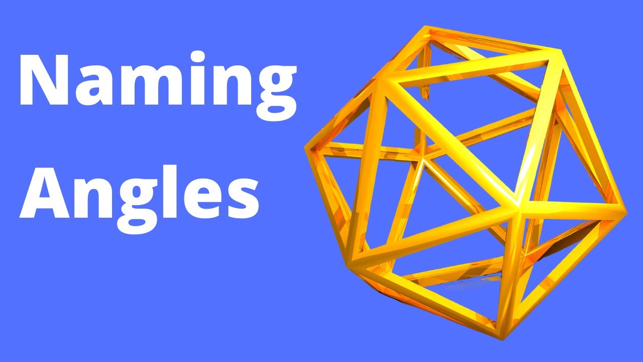 Best steps how to name angles with letter - YouTube