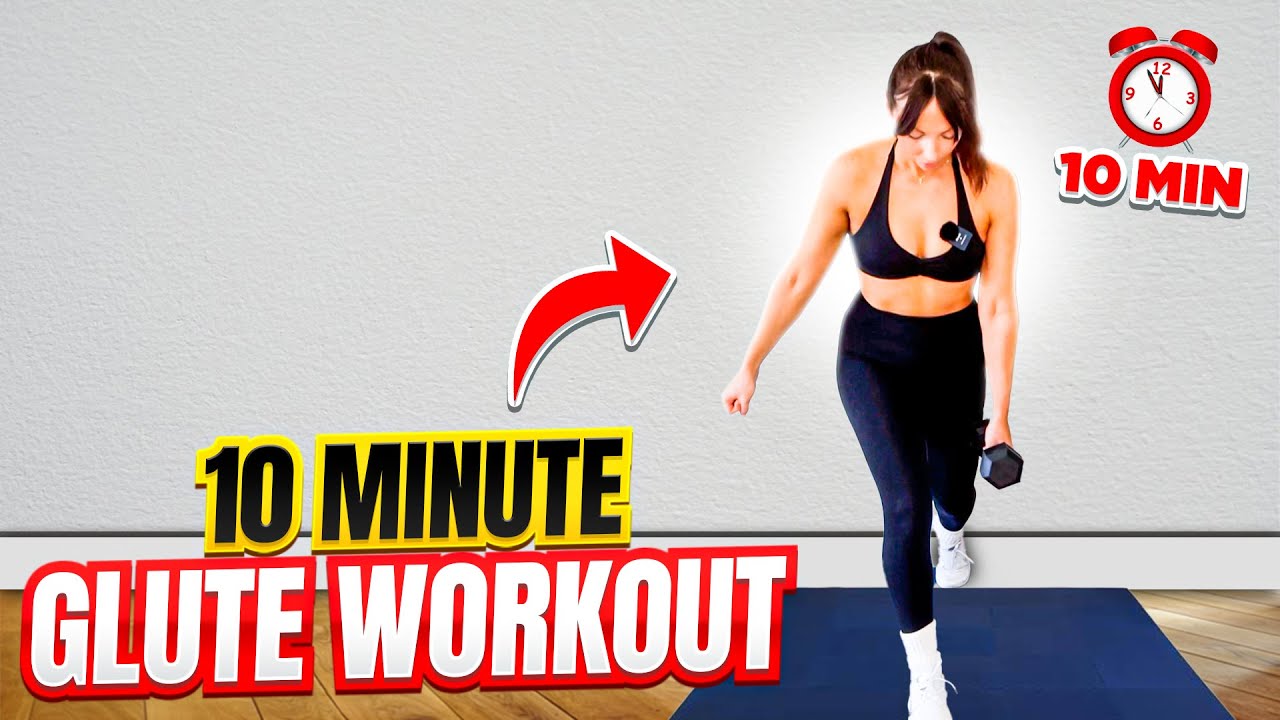 10 MIN GLUTE WORKOUT - YouTube